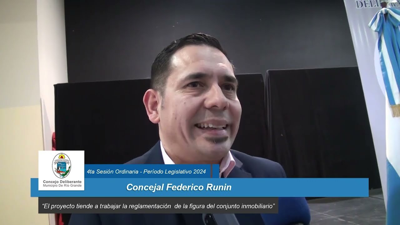 Concejal Federico Runin:" Es un proyecto de ordenanza que tiende a ...